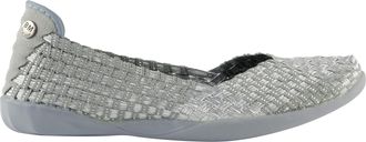 bernie mev. Catwalk Damen Slip auf Ballett Wohnungen (Silver Grey, eu_Footwear_Size_System, Adult, Women, Numeric, medium, Numeric_42)