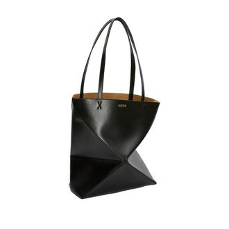 Loewe Tote Puzzle Fold moyen en cuir de veau brillant