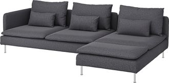 IKEA S&Ouml;DERHAMN 4er-Sofa mit R&eacute;camiere