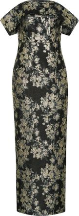 Anna Quan robe longue Eira à épaules dénudées - Noir