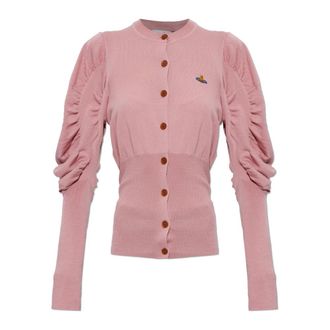 Vivienne Westwood Eli Woll-Cardigan - - Knitwear - Damen - Rosa - S