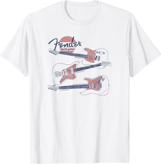 Fender Vintage Guitar Line Drawing T-Shirt