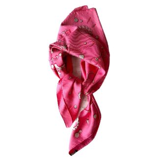 Herm&egrave;s Pre-owned Soie foulards - Femme - Pre-owned - Rose - Taille: ONE Size