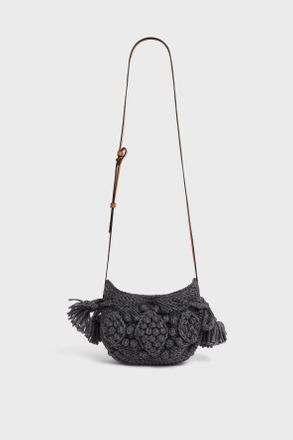 Gerard Darel Sac travers en tricot - MINI 24 - Gris Chin&eacute;