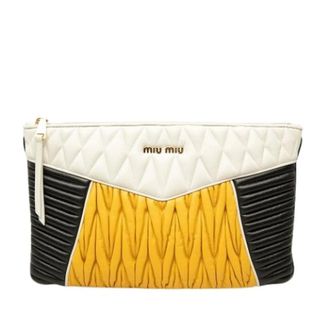 Miu Miu Pre-owned Sac bandouli&egrave;re matelass&eacute; en cuir Nappa - Femme - Pre-owned - Multicolore - Taille: ONE Size