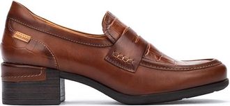 Pikolinos Absatzschuhe in Leder Malaga f&uuml;r Frauen Farbe Cuero