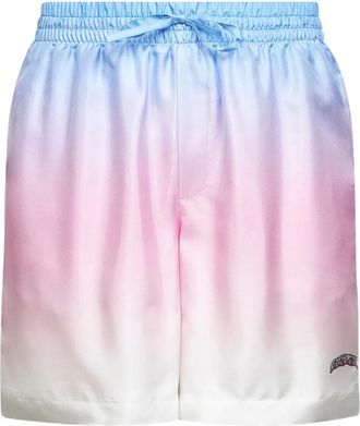 Casablanca drawstring silk shorts - Rosa