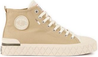 Palladium Baskets montantes compens&eacute;es en coton m&eacute;lang&eacute;