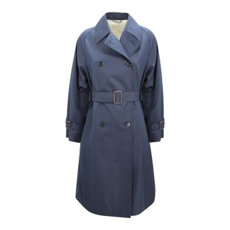 Max Mara Femme, Manteaux, Bleu, Taille: 30 FR Canasta Trench