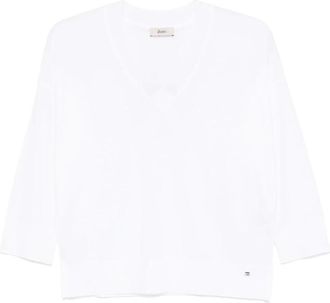 Herno Femme, Pulls, Blanc, Taille: 40 FR Pull Bianco Design &Eacute;l&eacute;gant Mati&egrave;re Douce