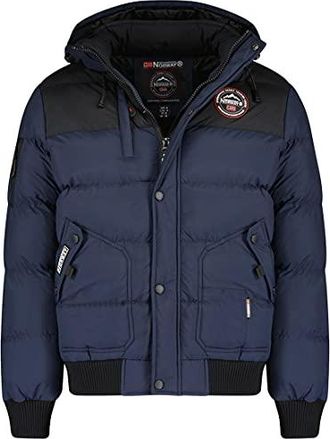 Geographical Norway Volva Men - Doudoune Matelassee Homme Veste Automne Hiver - Manteau Chaud Doublure - Blouson Coupe Vent Manches Longues - Cadeau Ideal Decontracte Hom