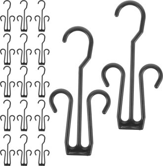 BESPORTBLE 20 St&uuml;ck Schuhaufh&auml;nger aus Kunststoff H&auml;ngender Schuhorganizer f&uuml;r Haushalt Leicht und Robust mit Zwei Haken Schuhregal f&uuml;r Schuhe Trocknen und Aufbe