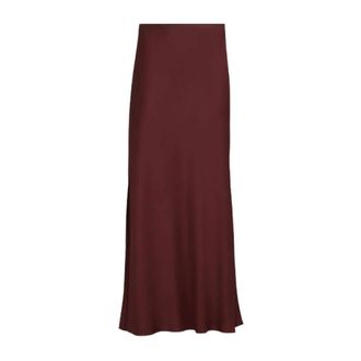 Brunello Cucinelli Satin Cady Fluid Bias-Cut Skirt - - Skirts - Damen - Rot - L