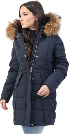 Yes-Zee YES Zee, Femme, Manteaux, Bleu, Taille: 44 FR Manteau Bleu Design &Eacute;l&eacute;gant