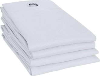 Douceur d'Intérieur Douceur Dintérieur - Lot de 4 Rideaux Occultants à OEillets - 135 x 240 cm - Couleur Gris pâle