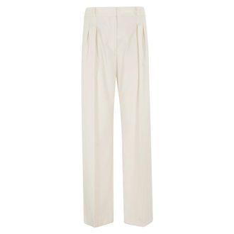 Loulou Studio Femme, Pantalons, Beige, Taille: 34 FR Pantalon droit Sbiru