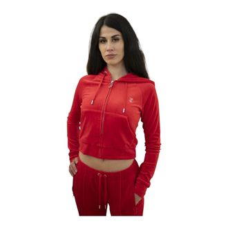 Juicy Couture Madison Sweatshirt mit Rei&szlig;verschluss - - Sweatshirts & Hoodies - Damen - Rot - M