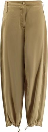 Alysi Femme, Pantalons, Vert, Taille: 40 FR Pantalon Effet Peau de P&ecirc;che