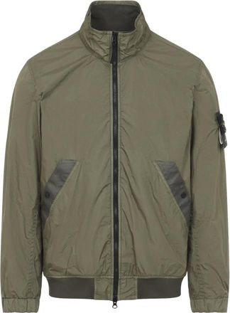 Stone Island Homme, Vestes, Vert, Taille: XL Bomber Jacket