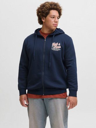 Jack & Jones Plus Size Kapuzensweatshirt JJELOGO SWEAT ZIP HOOD 2 COL AW25 PLS