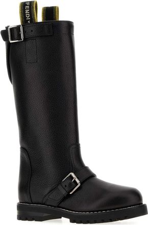 Fendi Biker Boots - Black