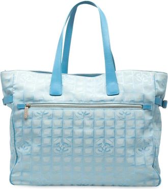 Chanel Shopper - New Travel Line Nylon Tote - Gr. unisize - in Blau - f&uuml;r Damen