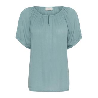Kaffe Femme, Blouses et Chemises, Vert, Taille: 48 FR Raglan Amber Teal Blouse