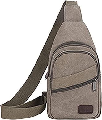 Generic 2022 Sac &agrave; bandouli&egrave;re d&eacute;contract&eacute; pour homme, couleur unie, simple, Vert, Taille unique