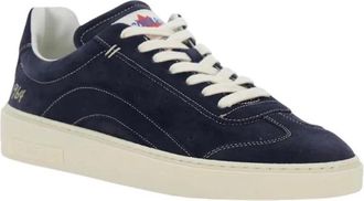 Dsquared2 Low-Top-Sneaker mit Logo-Patch - - Shoes - Herren - Blau - 42 EU