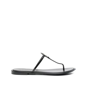 Tory Burch Jelly Zehentalstegsandalen mit Logo-Detail - - Shoes - Damen - Schwarzk - 36 EU