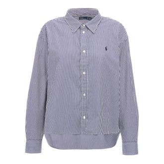 Polo Ralph Lauren Homme, Chemises, Bleu, Taille: M Striped Cotton Poplin Shirt