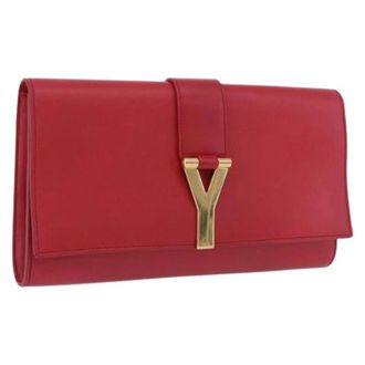 Saint Laurent Sac Clutch Pre-owned - Femme - Pre-owned - Rouge - Taille: ONE Size