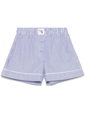 Vivetta Gestreifte Shorts - Blau