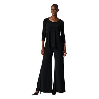 Joseph Ribkoff Femme, Pantalons, Noir, Taille: 48 FR Pantalon Palazzo