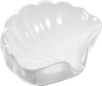 Valiclud Keramik-seifenschale in Muschelform Selbstentleerend Für Badezimmer Seifenhalter Mit Abtropffunktion Dekorative Schmuckschale Für Waschbecken Und Arbe