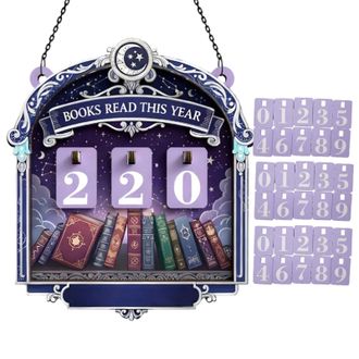 Generic Leserz&auml;hler - personalisierter Buch-Tracker, Ausgabe 2026, B&uuml;cherregal-Dekoration | Neuartiges Leseprotokoll, lustiges literarisches Zubeh&ouml;r, interakt