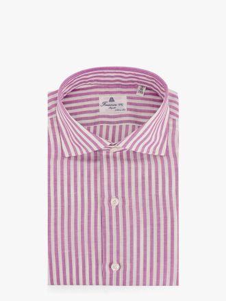 Finamore 170 a due striped linen and cotton shirt - FINAMORE - gender_Man