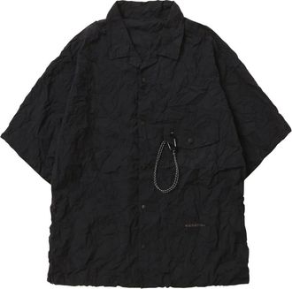 And Wander Homme, Chemises, Noir, Taille: S Chemise &agrave; Manches Courtes avec Poche &agrave; Rabat