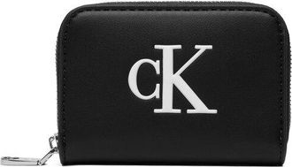 Calvin Klein Geldb&ouml;rse Bold Ck Medium Zip Around LV04F1154G Schwarz