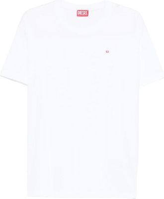 Diesel Homme, Tops, Blanc, Taille: L T-Norm Microdiv T-Shirt