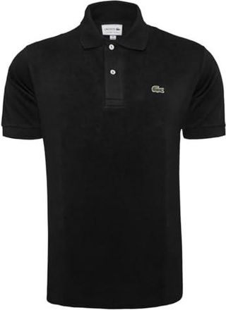 Lacoste Polo moderne en piqu&eacute; l&eacute;ger pour homme Coupe classique L.12.12, Noir/transparent, M