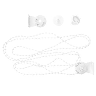 Cabilock Roller Shade Blinds Zubeh&ouml;rset Mit Metallkern Und Perlenkette F&uuml;r Einfache Montage Sicherheitskette F&uuml;r Standard- Wei&szlig; Langlebig Und Robust