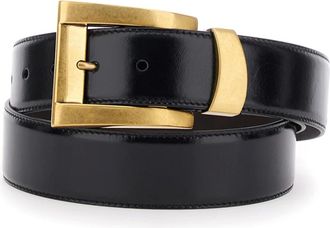 Versace Homme, Accessoires, Noir, Taille: 95 CM Ceinture en cuir 4 cm