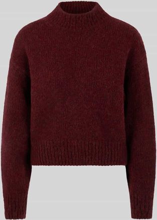 Marc Cain Regular Fit Pullover aus Wolle mit Logo-Detail