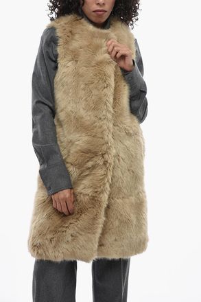 Stella McCartney &Auml;rmelloser Mantel DOVER Aus Kunstpelz Stella McCartney