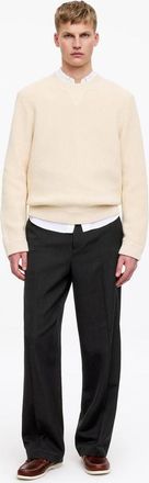 Arket Locker Geschnittene Hose Aus Wolle -Schwarz