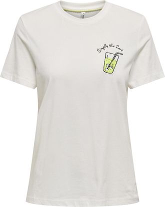 Only Onlkita Life Reg S/S Lemon Top Box JRS