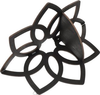 BESPORTBLE Mandala Wand eckregal aus Holz Mandala f&ouml;rmiges Hohlschnitt Design Langlebiges Wandregal f&uuml;r Schlafzimmer und Wohnzimmer Praktisches Eckregal zur Deko