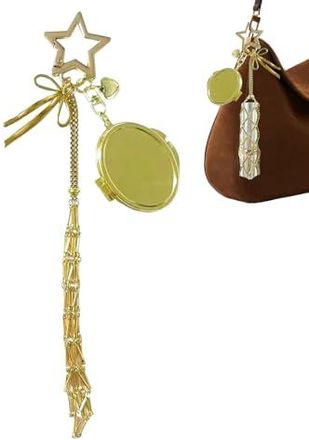 Generico Porte-rouge &agrave; l&egrave;vres | &Eacute;tui de rangement en maille - Porte-cl&eacute;s avec miroir pour sac &agrave; main, portefeuille, salle de sport, lieu de travail, activit&eacute;s 