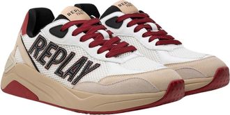 Replay Herren Sneaker mit Logo, Mehrfarbig (White Red 079), 46